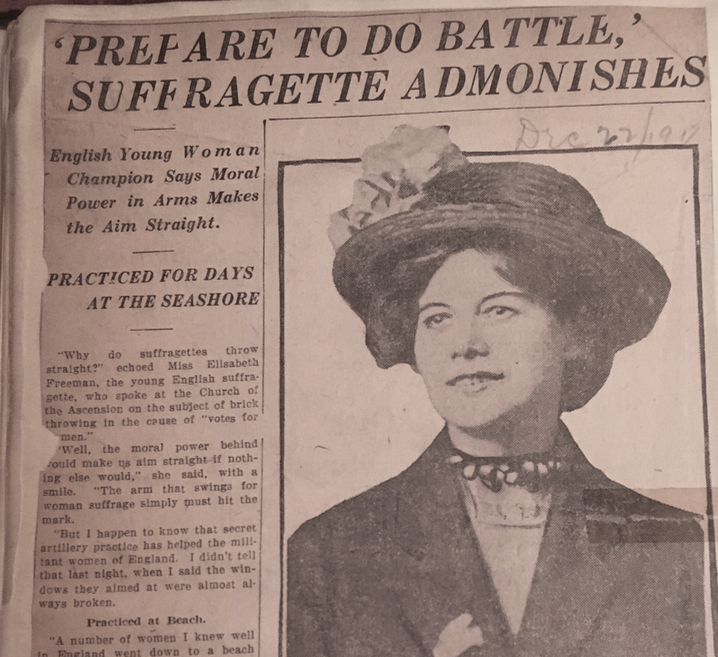 Elisabeth Freeman, Militant Suffragette, Civil Rights Worker and Peace ...